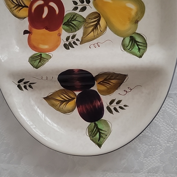 Oneida | Dining | Vintage Fruit By Oneida Hand Painted Tray Ceramic ...
